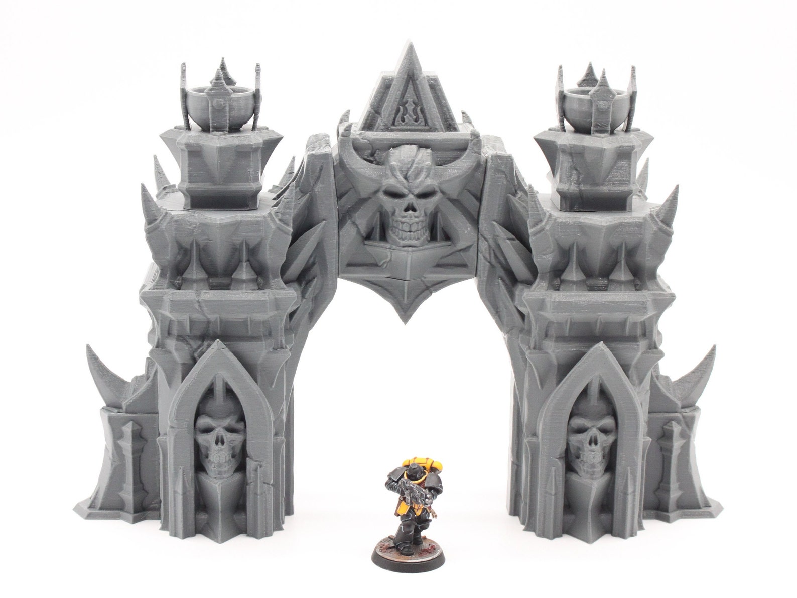 3D Printed Chaos Demon Gate Scenery Terrain for 28mm Fantasy Tabletop ...