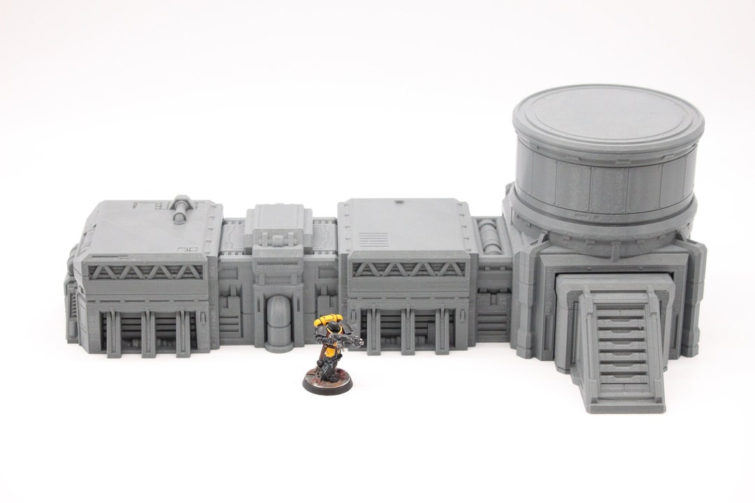 Filtration Plant Set B Sci Fi Tech Buildings 40k Terrain for 28mm ...
