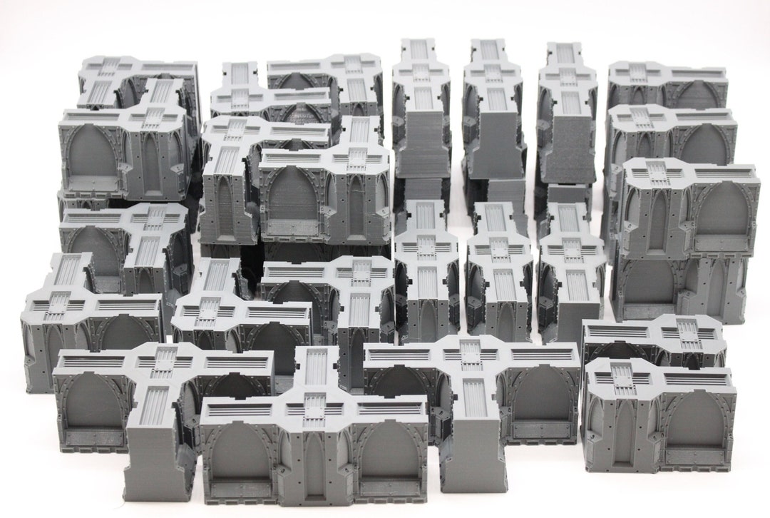 Large Bundle 3 of Modular Space Hulk Style 40k Terrain Scenery Pieces ...