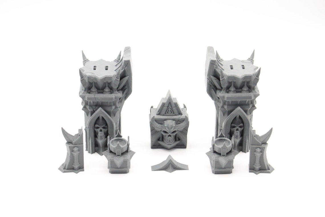 3D Printed Chaos Demon Gate Scenery Terrain for 28mm Fantasy Tabletop ...
