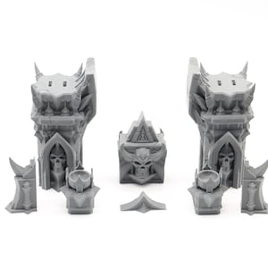 3D Printed Chaos Demon Gate Scenery Terrain for 28mm Fantasy Tabletop ...