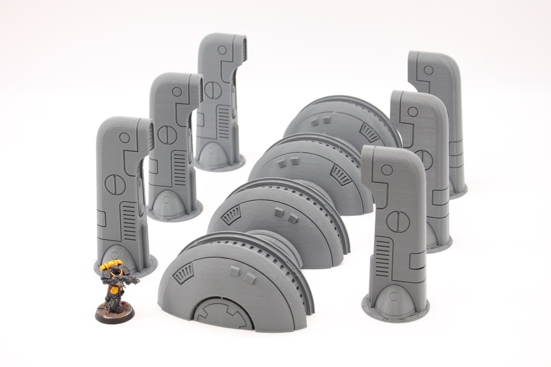 Sci Fi City Tech Heavy Shield Battery Scenery Scatter Terrain for 28mm ...