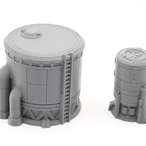 3D Printed Industrial Silos Terrain Scenery for 28/32mm Tabletop Miniature Wargaming - Etsy