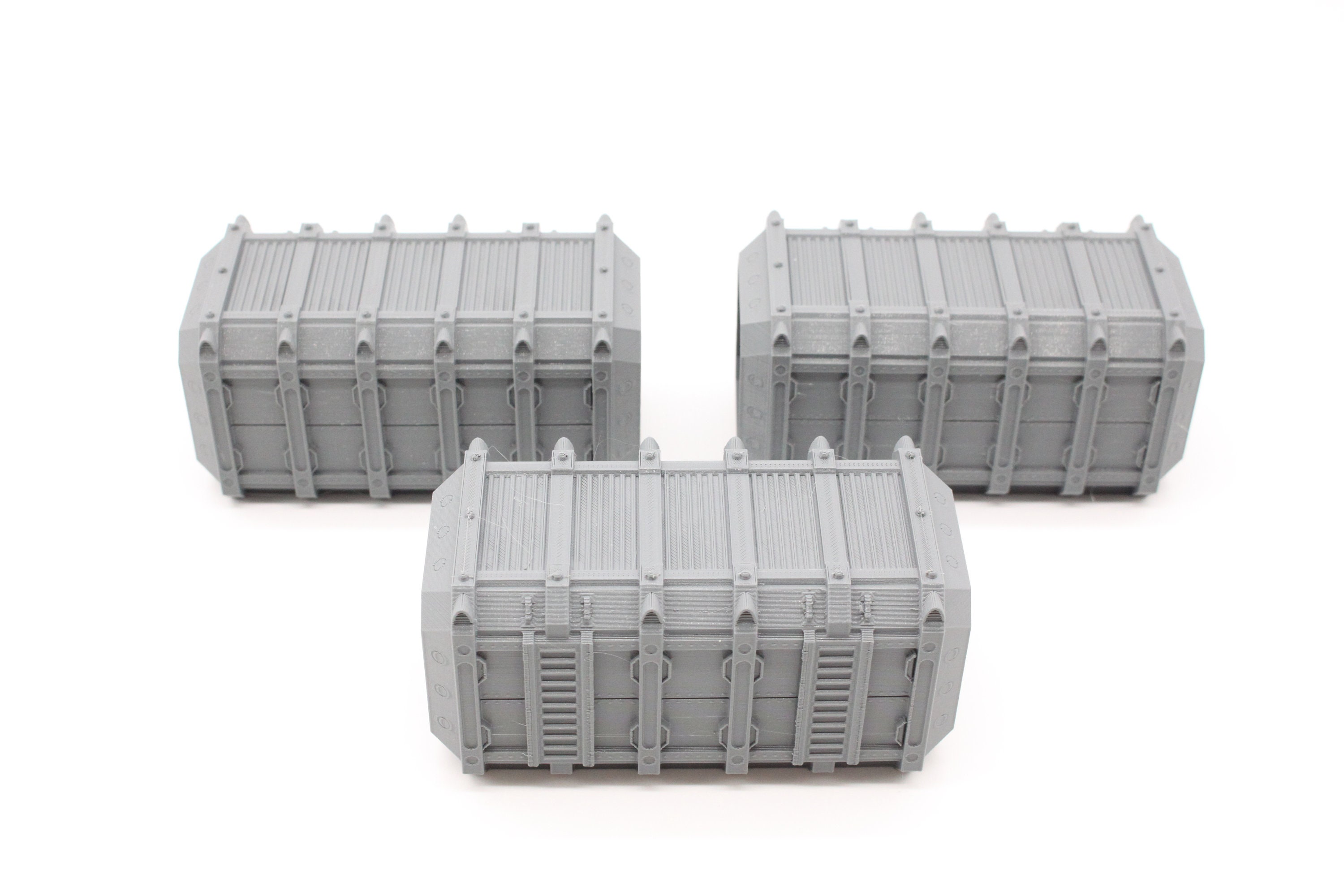 Armoured Shipping Containers Scenery Scatter Terrain for 28mm Tabletop ...