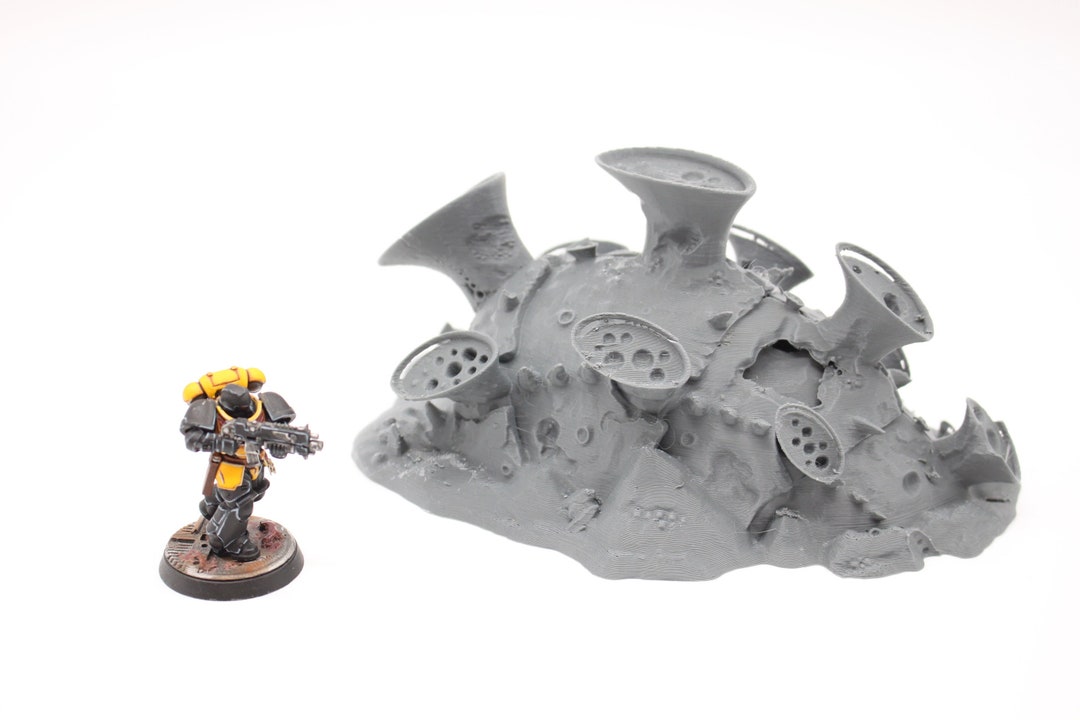3D Printed Alien Bio Hive Titan Carapace Terrain Scenery for 28mm ...
