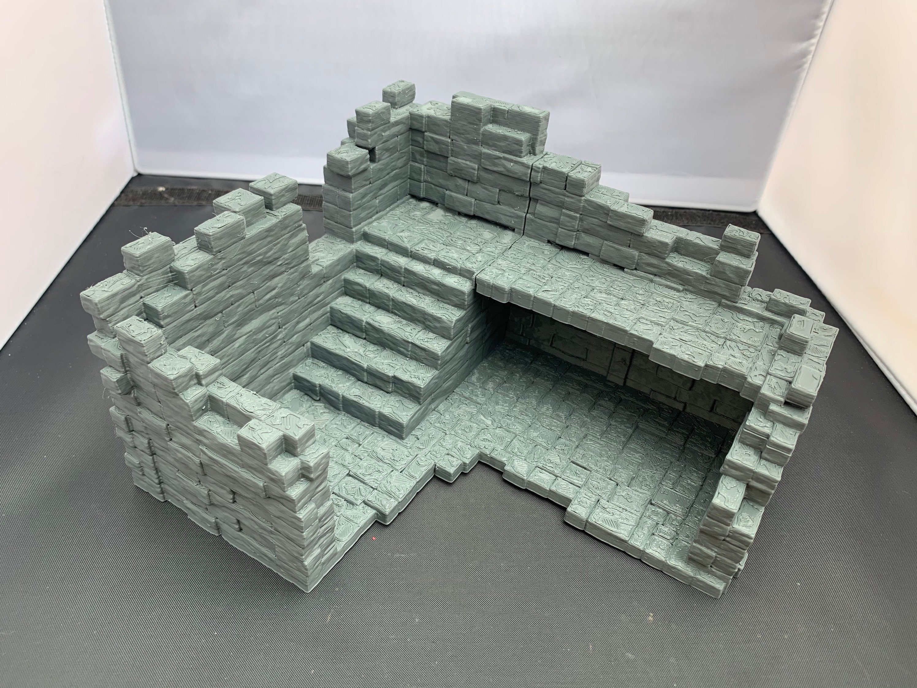 Large Ruined Building Terrain Scenery for 28mm DnD Tabletop | Etsy