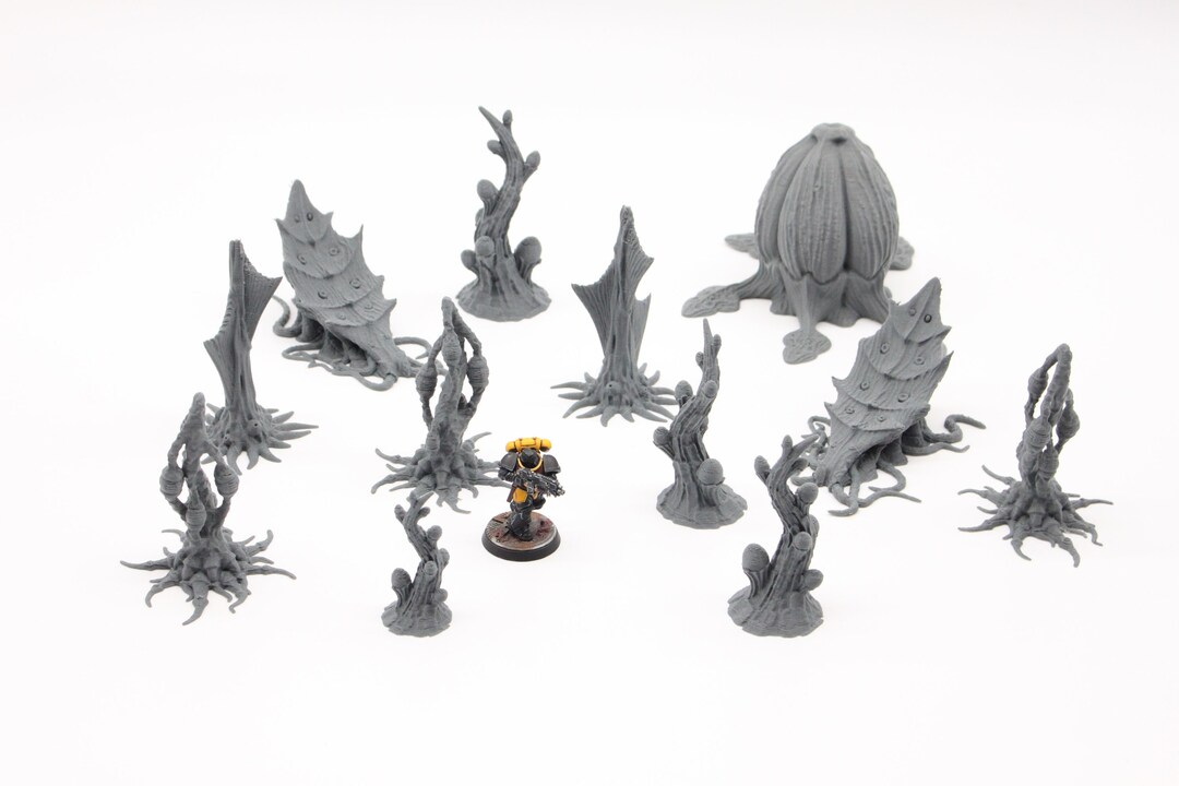 Bundle of 3D Printed Alien Planet Vegetation Bio Terrain Scenery for ...