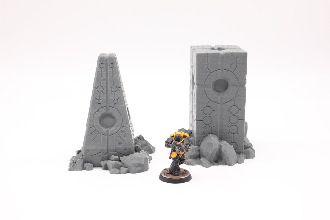 3D Printed Xenos Alien Obelisks Scenery Scatter Terrain for 28mm ...