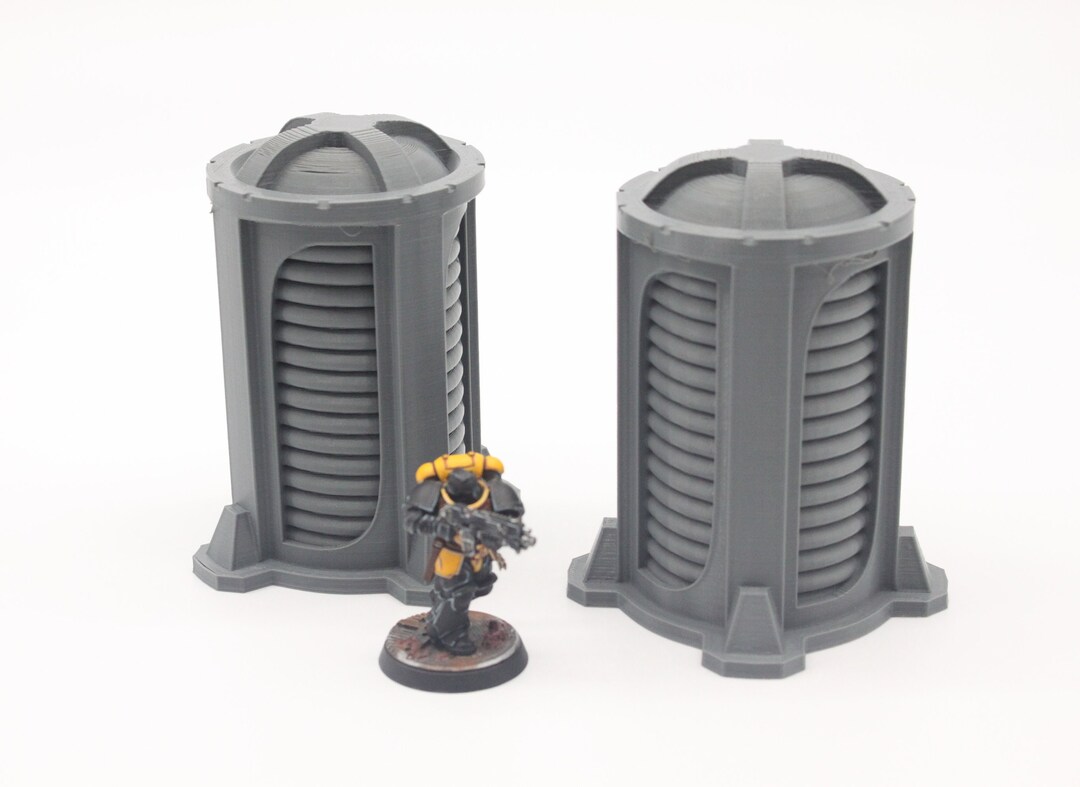 3D Printed Sci-fi Plasma Coil Towers Scenery Scatter Terrain for 28mm ...