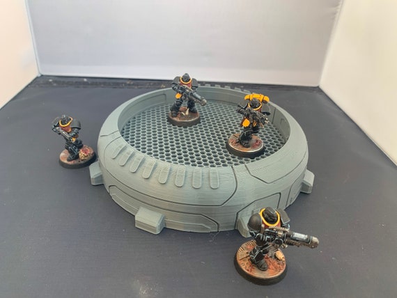 3D Printed Sci-Fi Hex Bunker Scenery Scatter Terrain for 28mm | Etsy