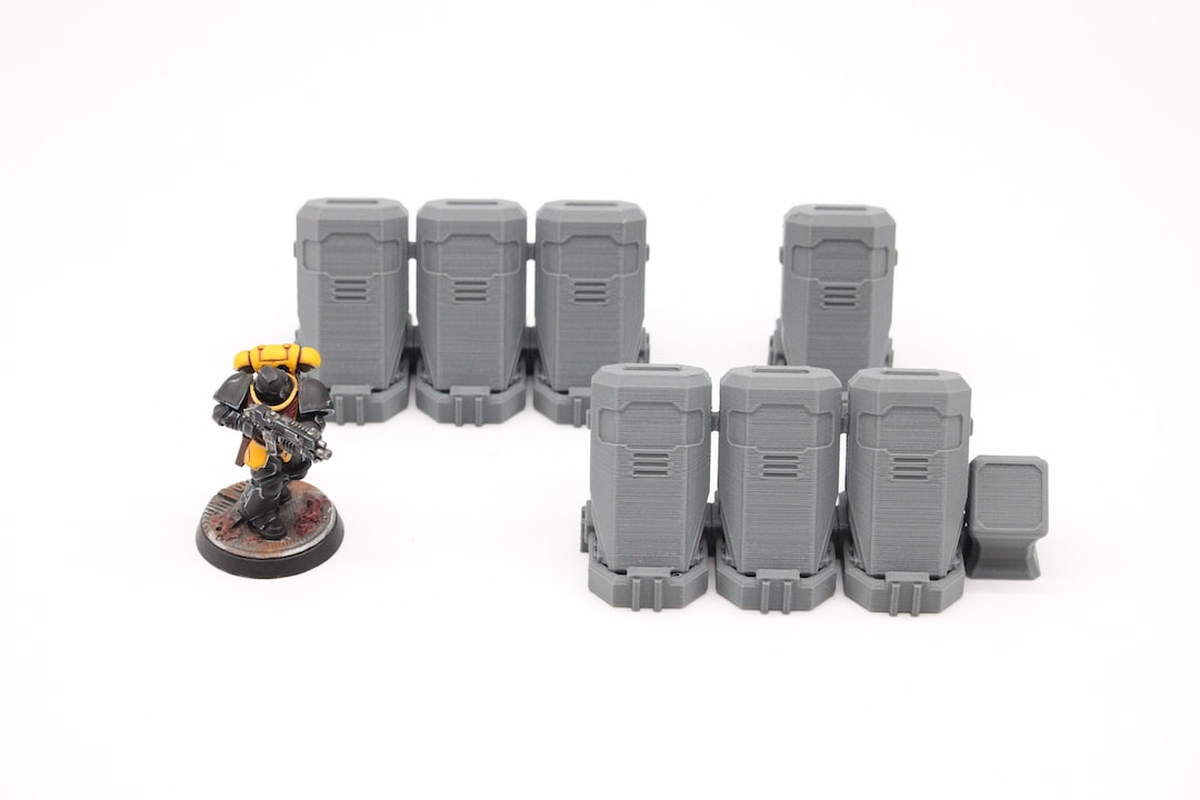 Sci Fi Cryo Pods Scenery Scatter Terrain for 28mm Tabletop Miniature ...