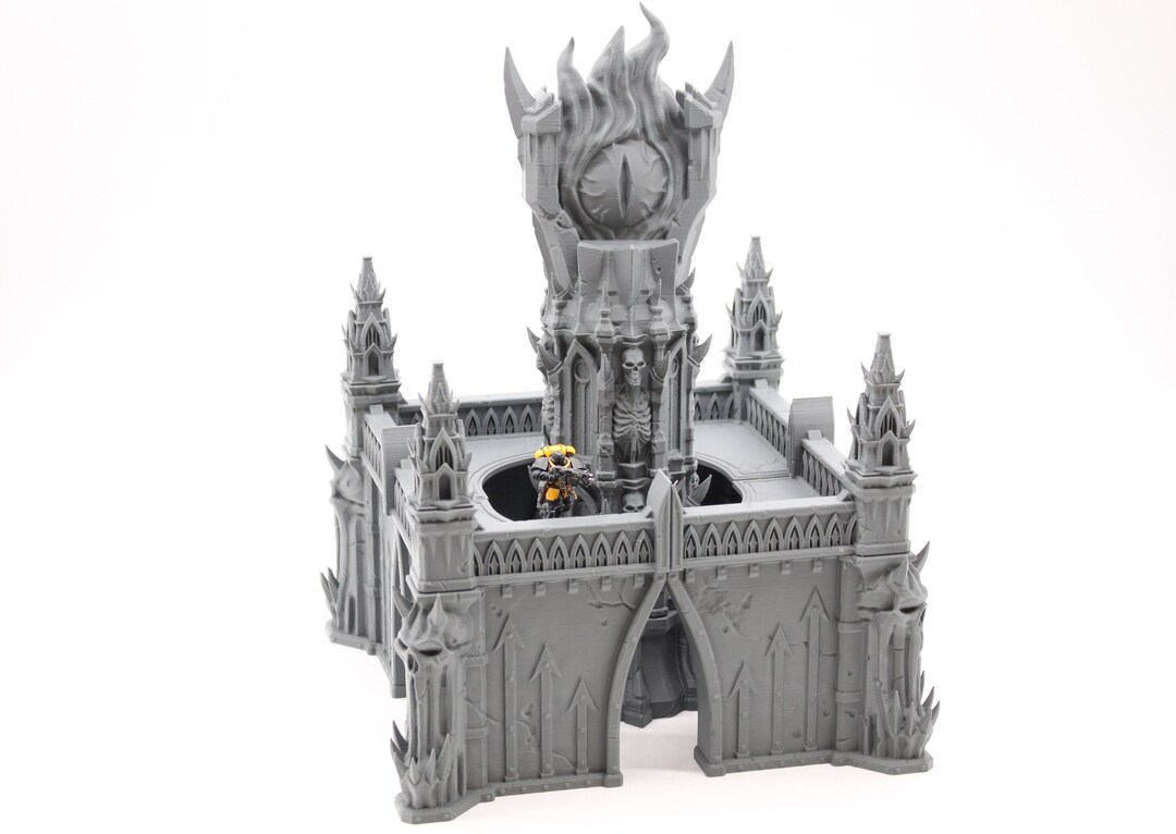 3D Printed Chaos Fortress With Platform Scenery Terrain for 28mm ...