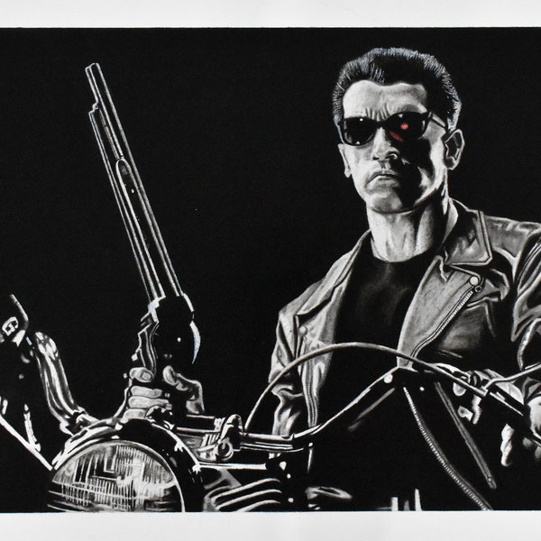 Terminator Drawing - Etsy