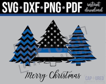 Thin Blue Line Heart Flag Instant Download, Cut File, Svg, Dxf, Png ...