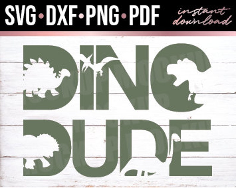 Dino Dude Dinosaur T Rex CUT FILE Instant Download Svg - Etsy