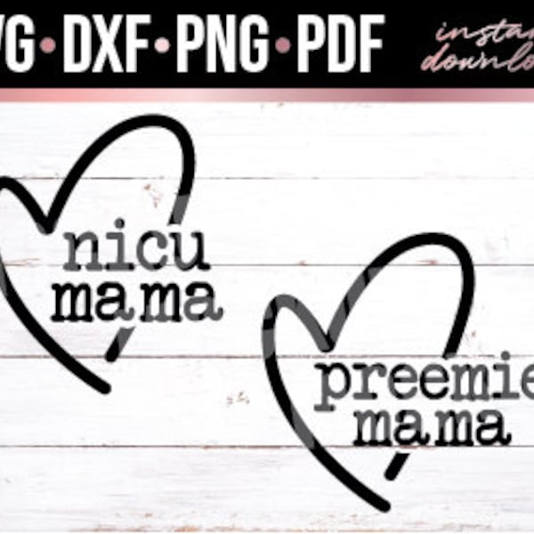 Nicu Mom Svg - Etsy
