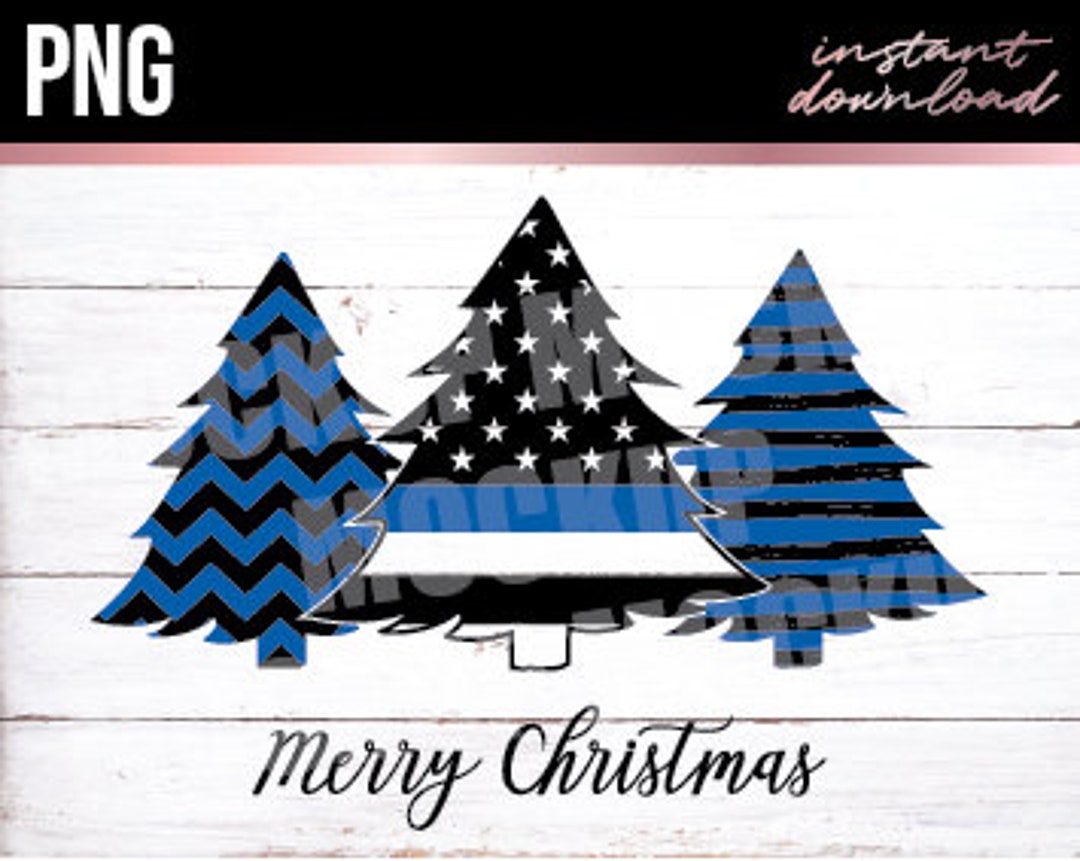 Blue Line Christmas Tree, Police Officer Christmas, Thin Blue Line ...