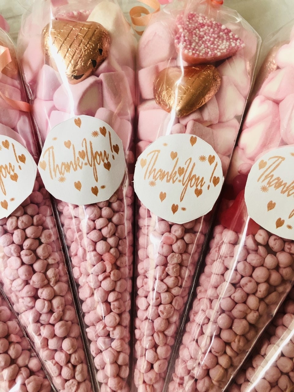 Thank You Sweet Candy Cones Sweets Party Wedding Birthday Gift - Etsy