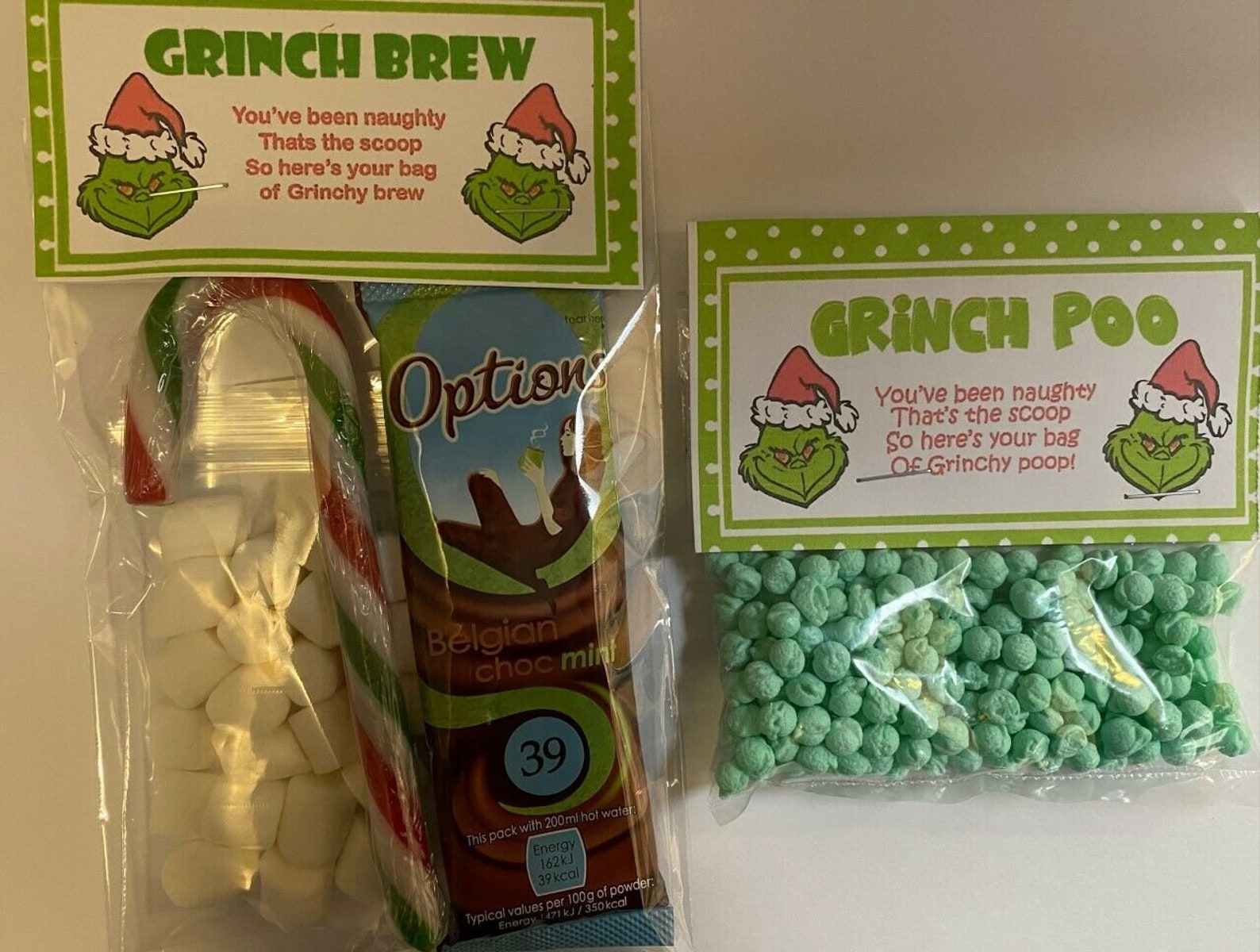 Grinch Poo Mini Millions Sweets Christmas Xmas Eve Box Santa - Etsy UK
