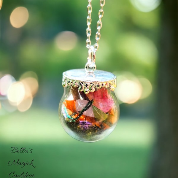 Witch Glass Protection Pendant - Etsy