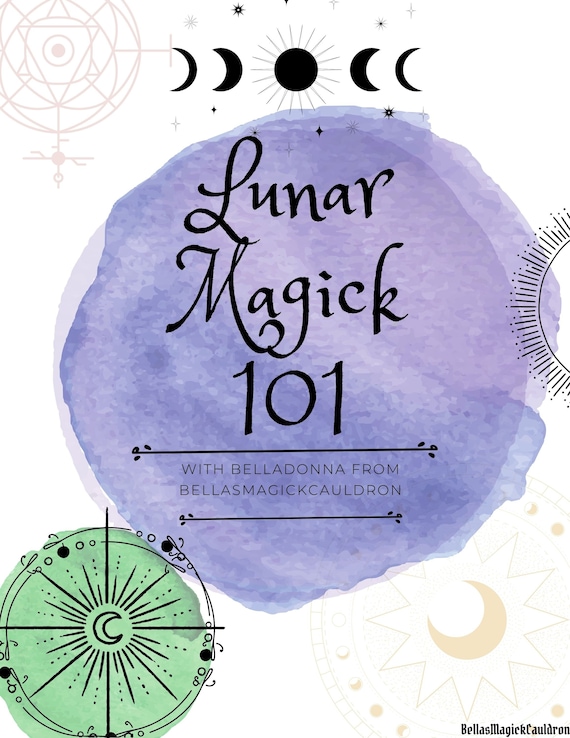 Lunar Magick 101 Digital Download Grimoire Pages Book of | Etsy