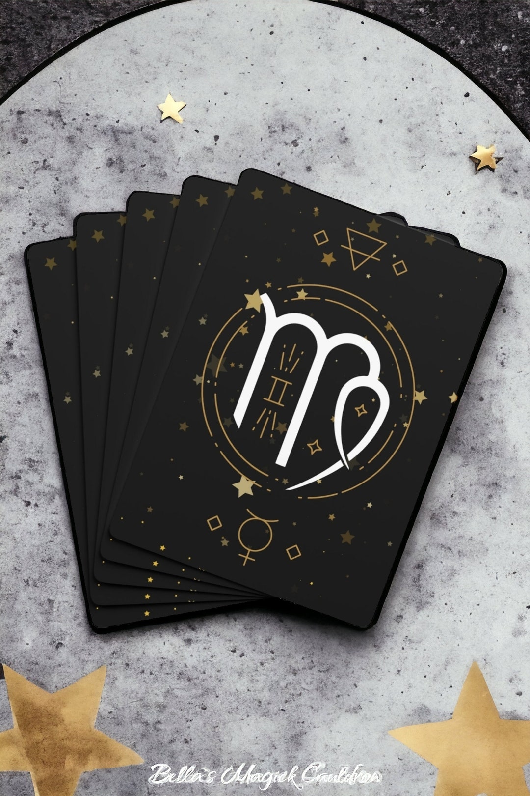 Virgo Zodiac Playing Cards Poker Cards Witchy Gift - Etsy