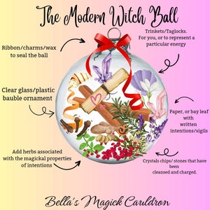 Calming Witch Ball - 2in Plastic Ball - Home Blessing - Home Protection ...