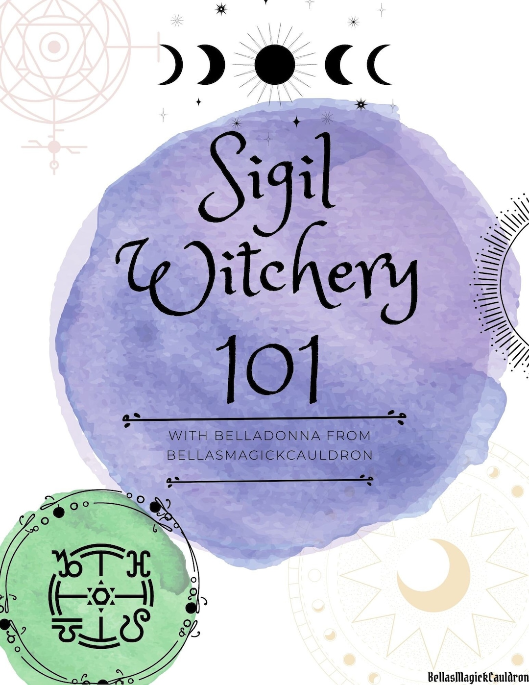 Sigil Witchery 101 - Digital Download - Grimoire Pages - Book of ...