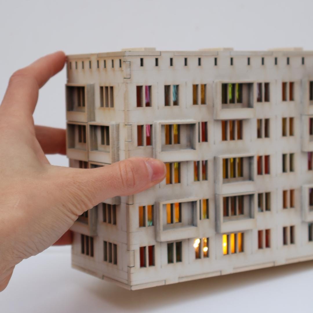 Khrushchyovka Lamp – Soviet Apartment Block Night Light, Tbilisi ...