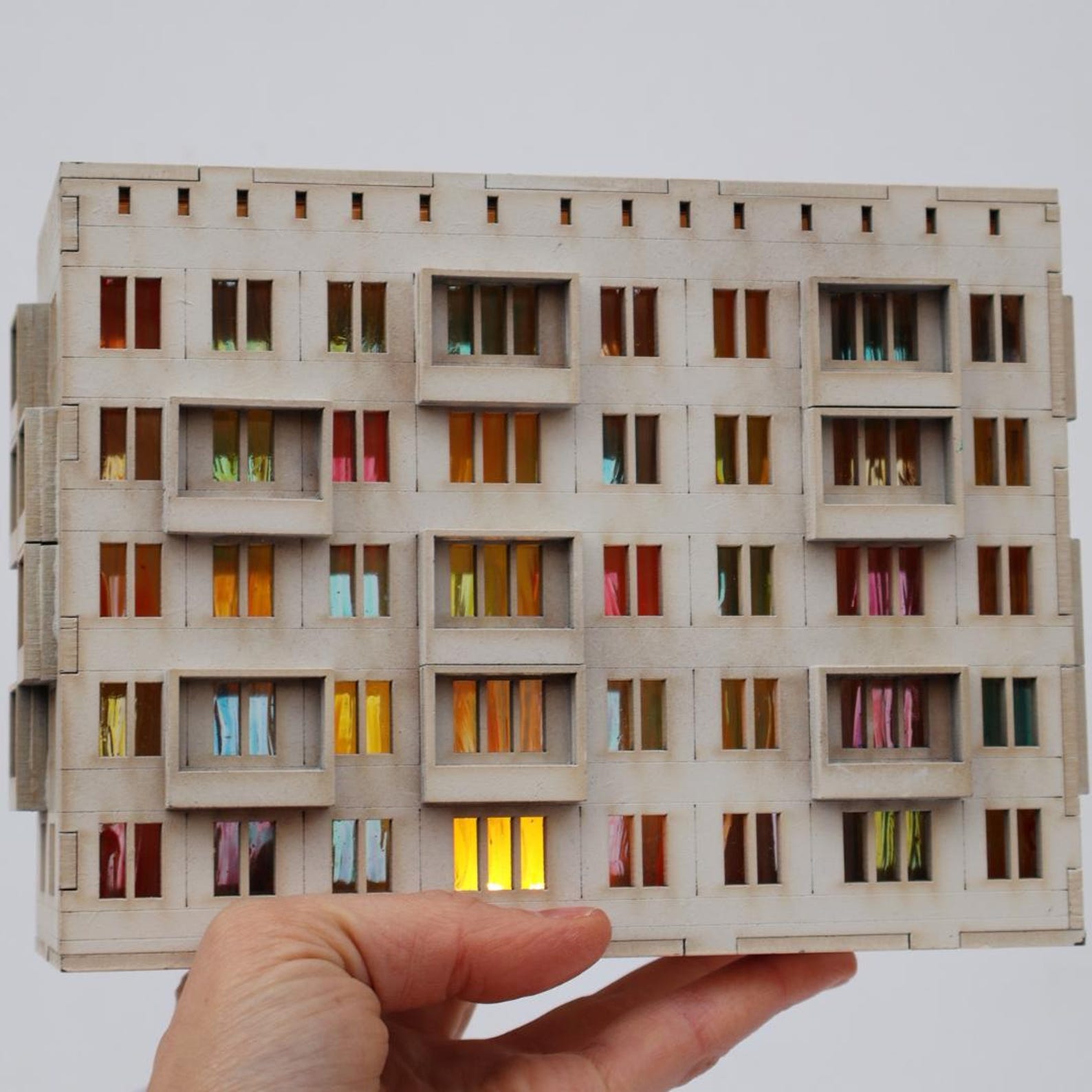 Khrushchyovka Lamp – Soviet Apartment Block Night Light, Tbilisi ...