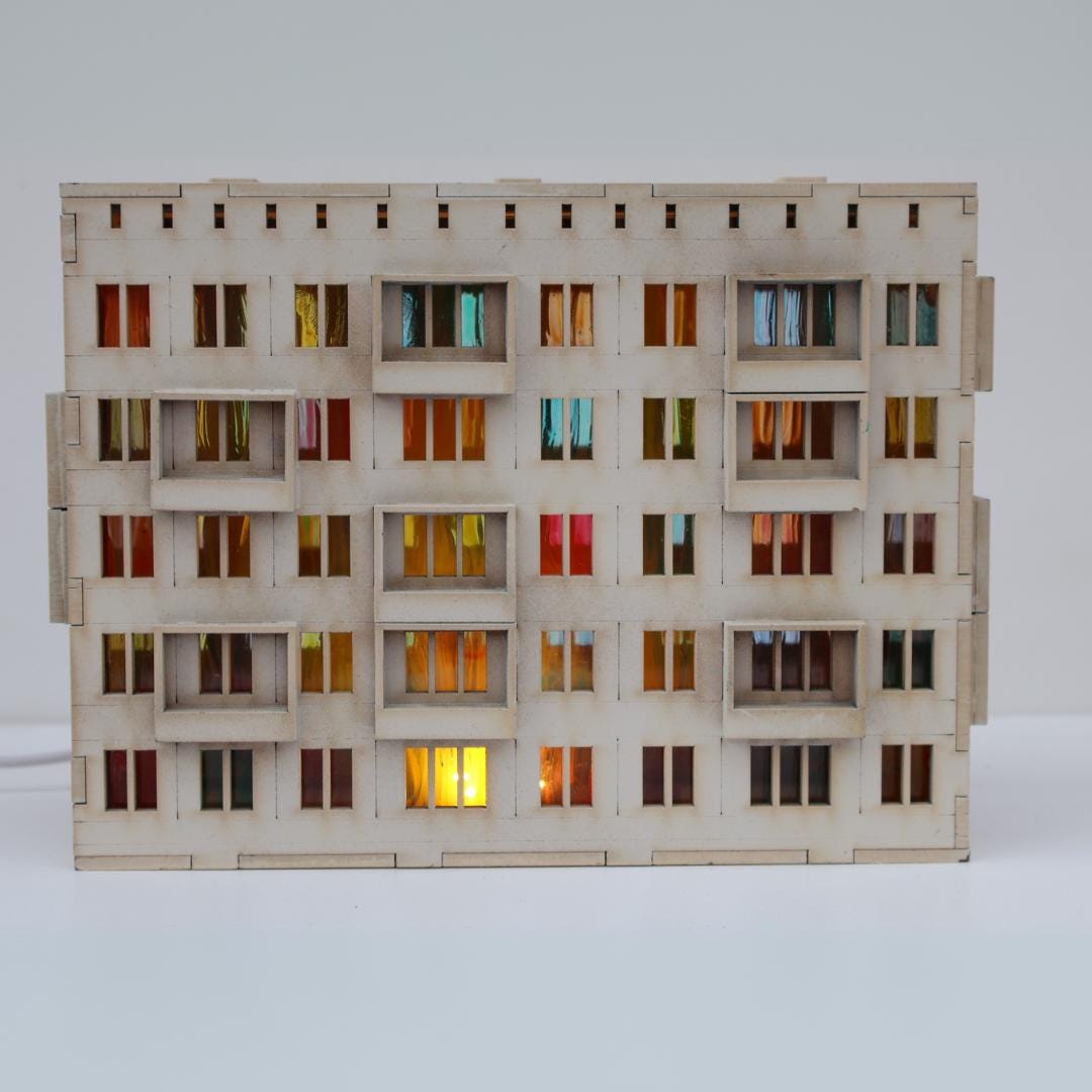 Soviet Apartment Block Lamp – Miniature Khrushchyovka Night Light ...
