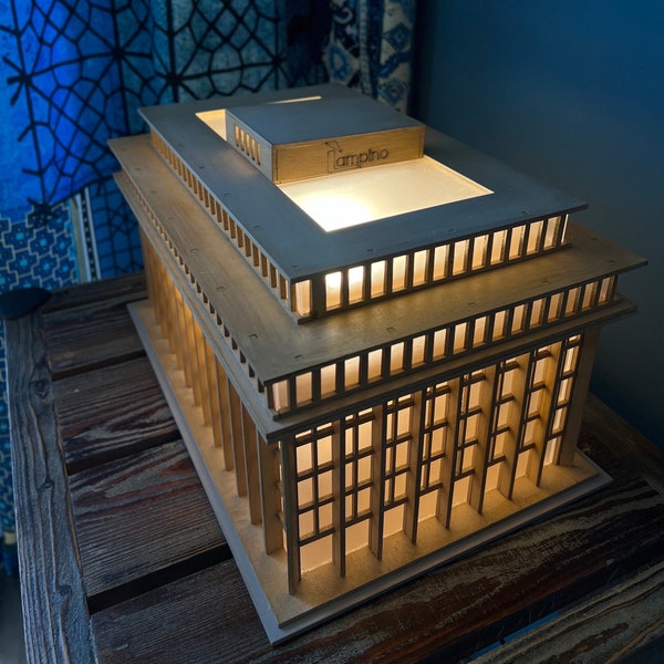 Wooden Lamp - Etsy
