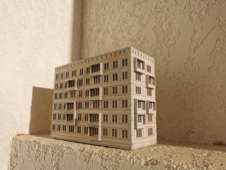 Handmade Wooden Lamp Inspired by Residential Building From Georgia - Etsy