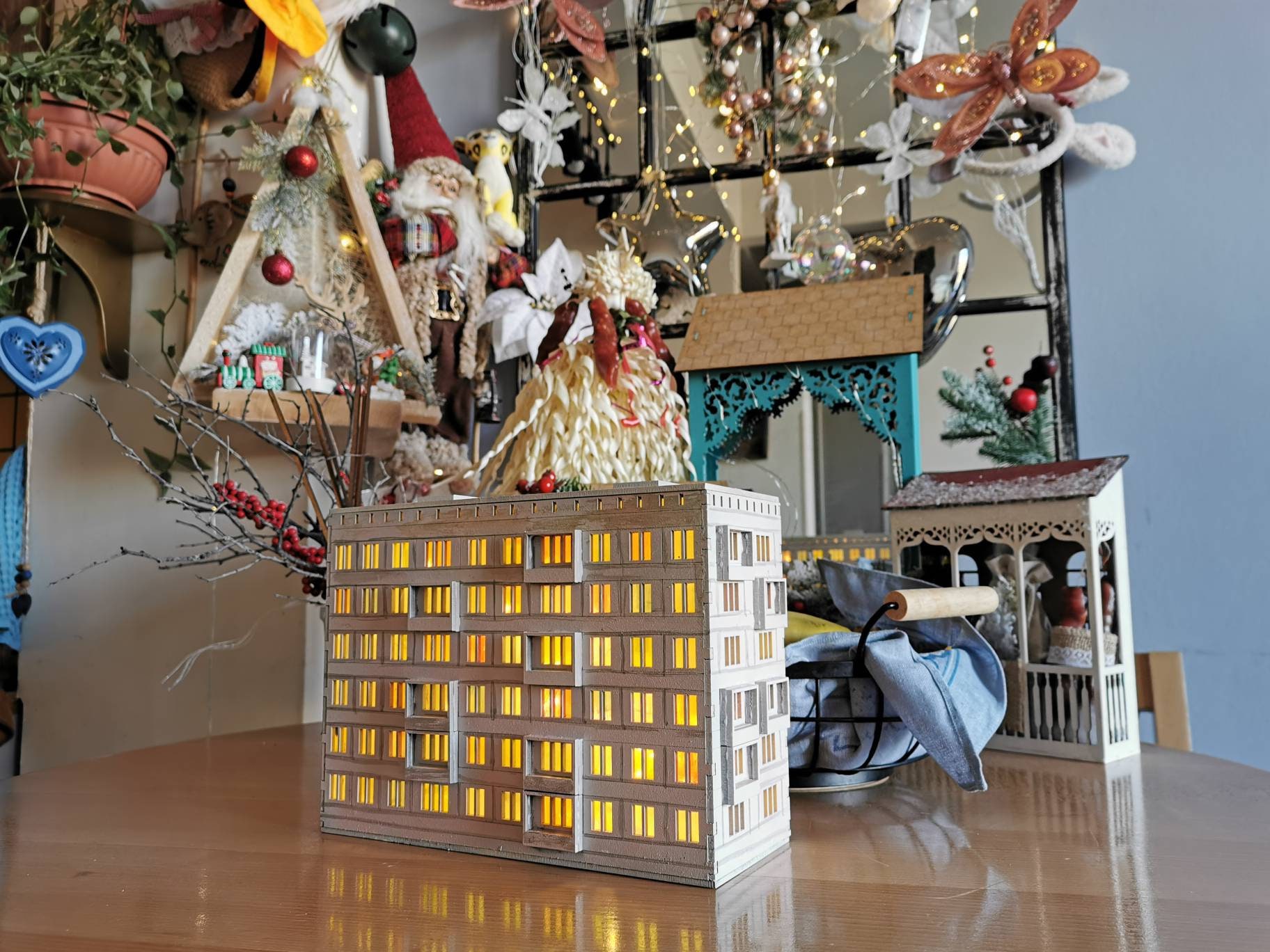 Handmade Wooden Lamp Inspired by Residential Building From Georgia - Etsy