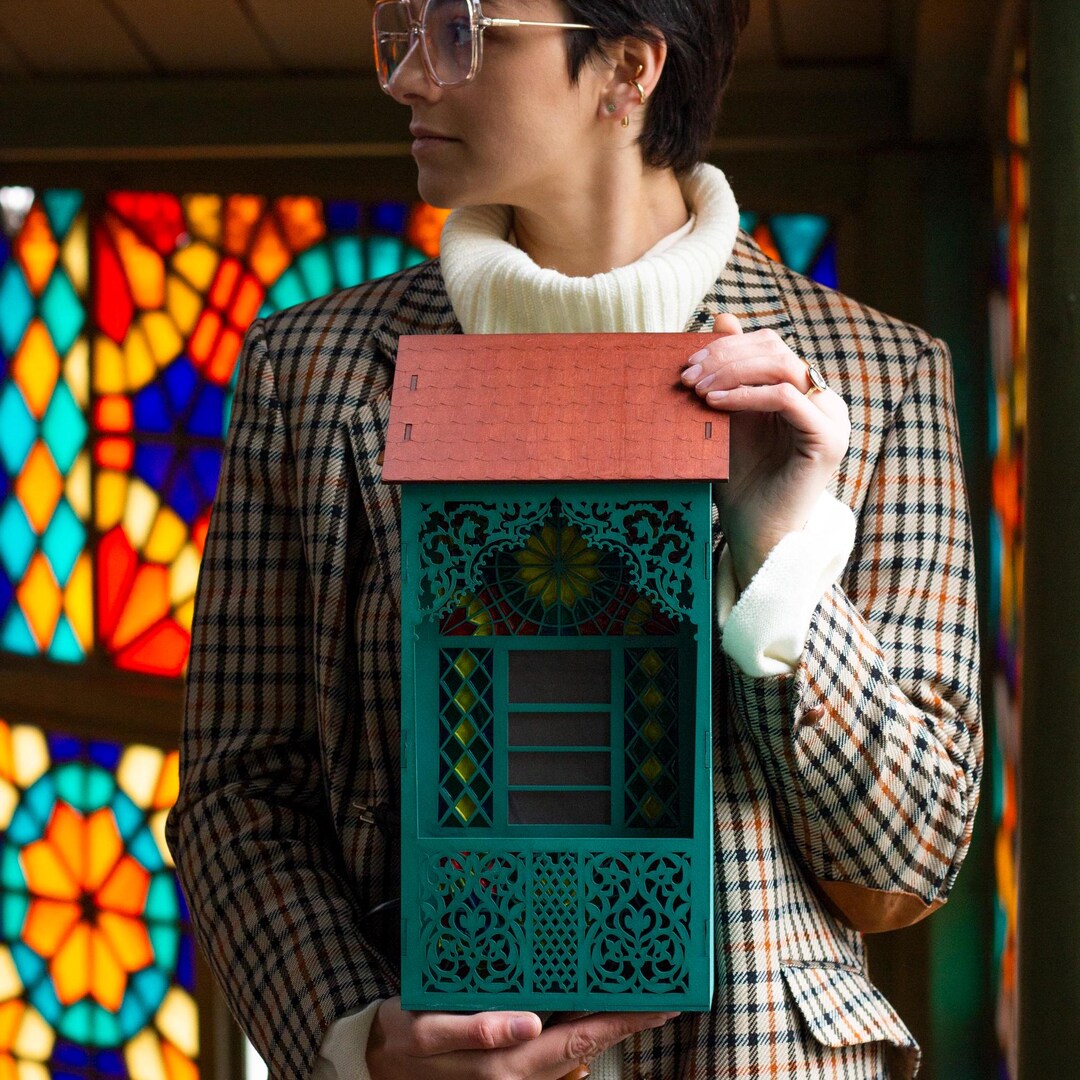Stained Glass Lamp-unique Design, Colorful Light,architectural Design ...