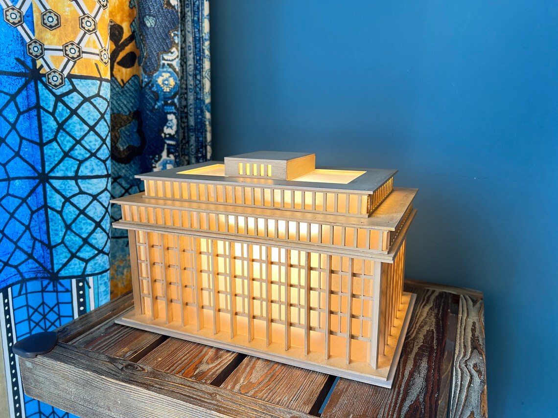 Handmade Wooden Lamp Inspired by Residential Building From Georgia - Etsy
