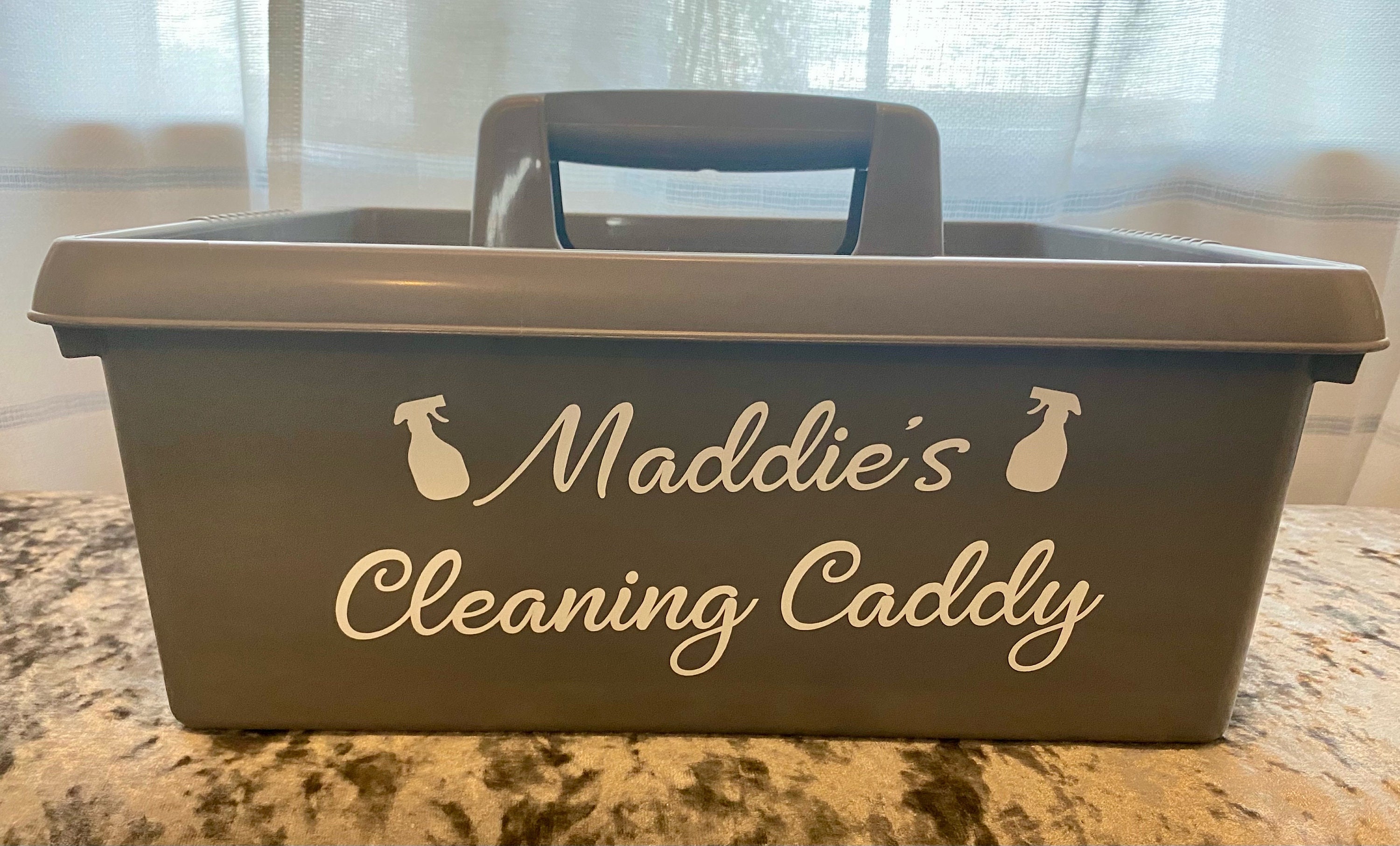 Personalised Cleaning Caddy Vinyl Label (label Only) / Home Storage ...