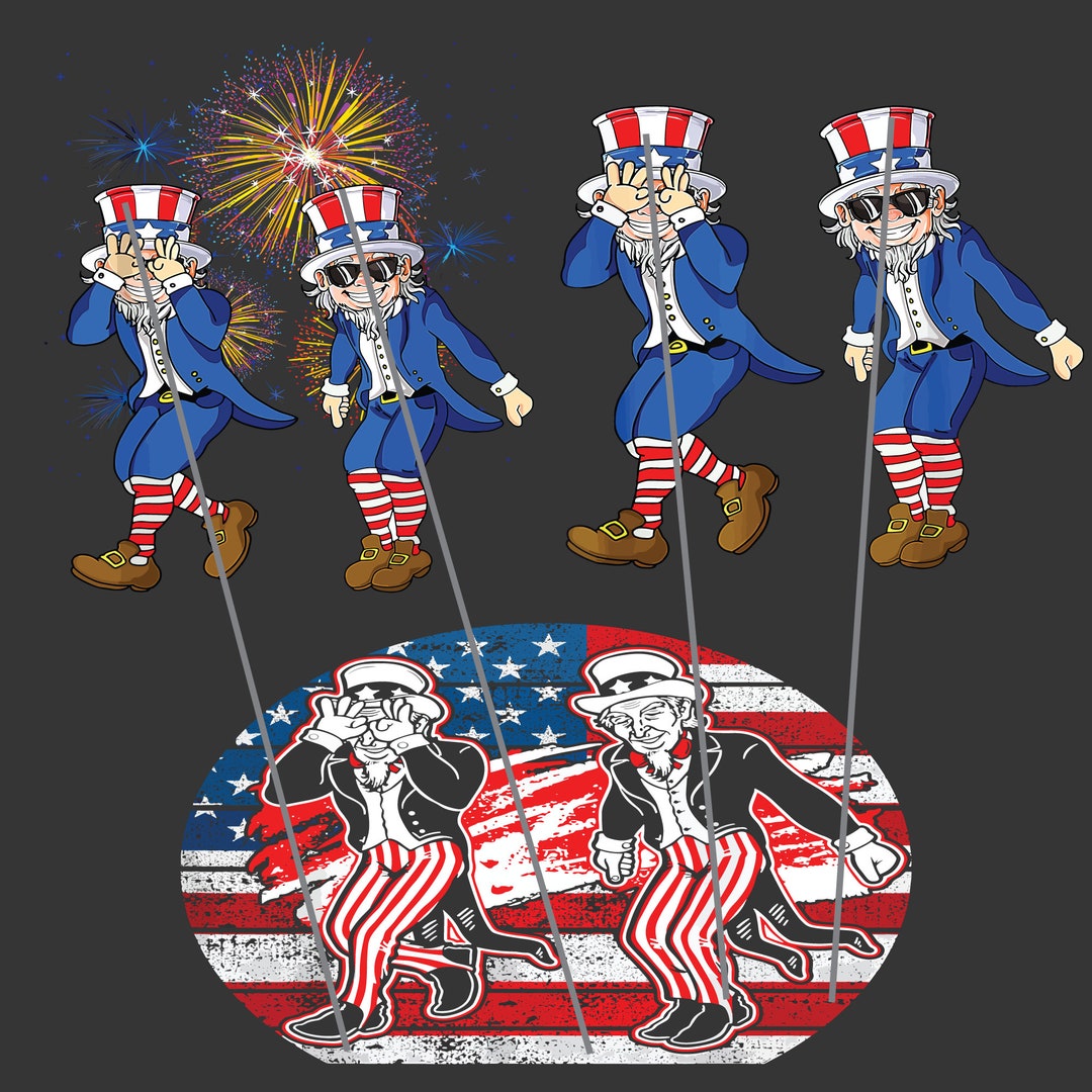 Uncle Sam Griddy Dance Funny 4th of July Independence Day Digital ...