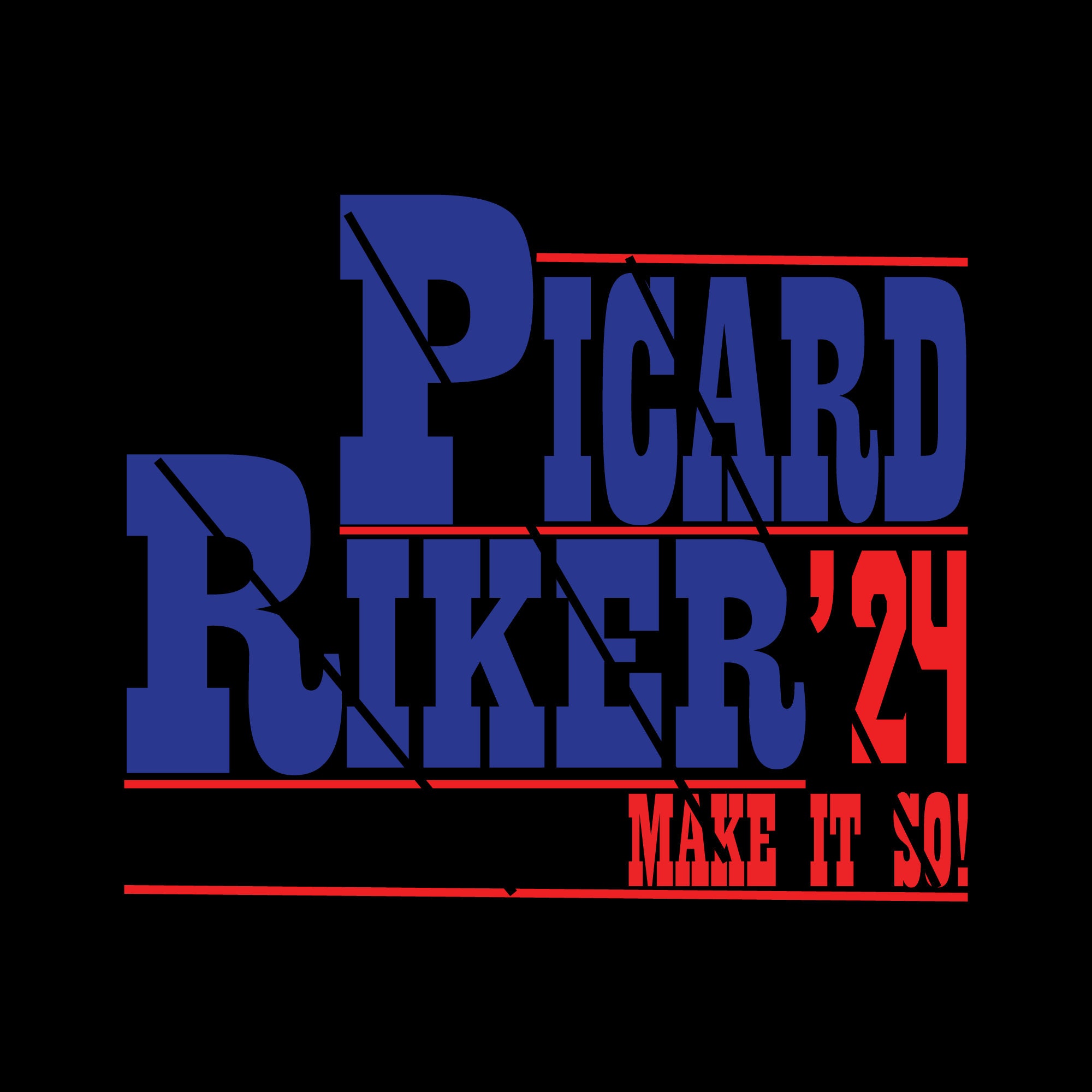 Make It so With Picard and Riker in 2024! SVG Cut Files - Etsy