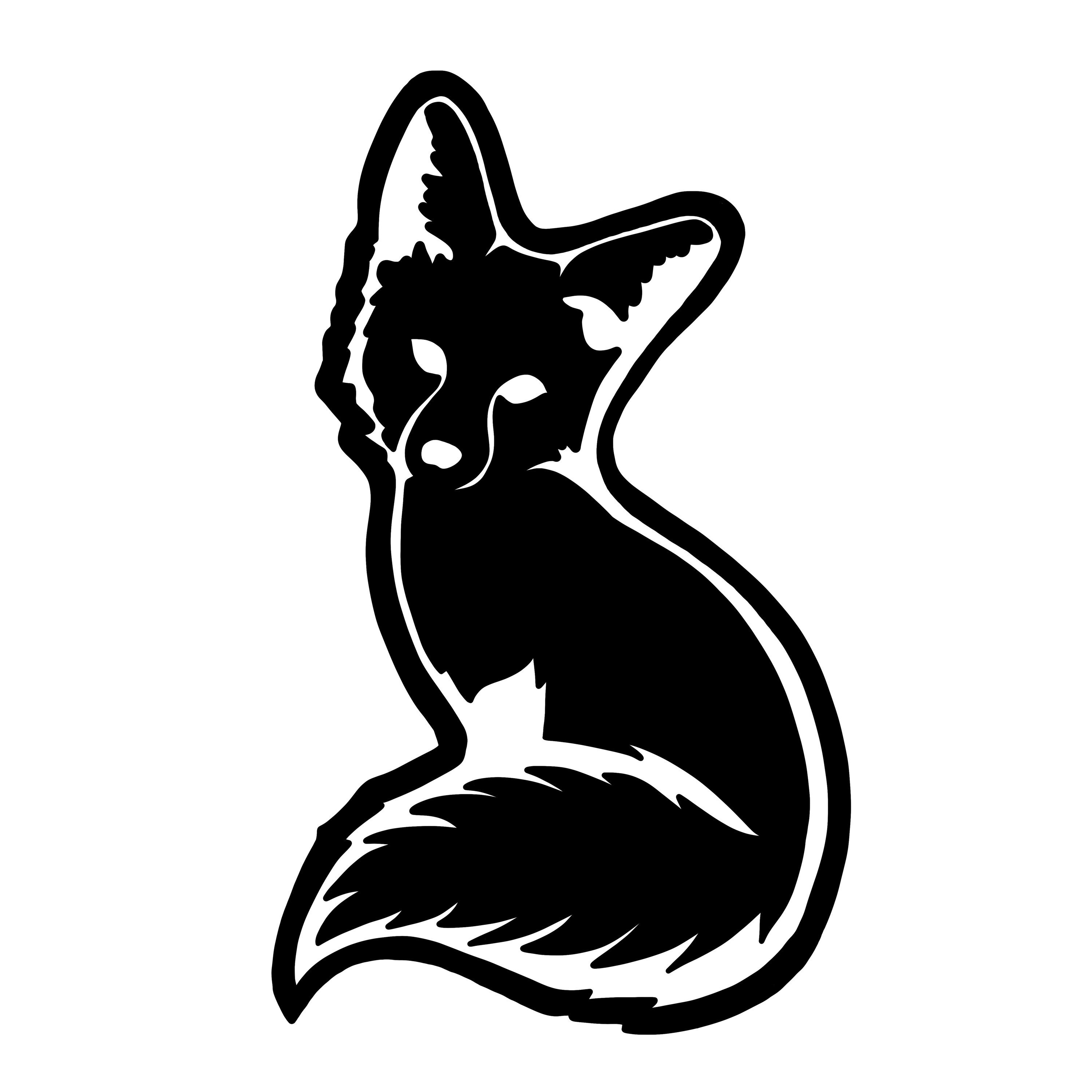 Arctic Fox Vinyl Decal - Etsy