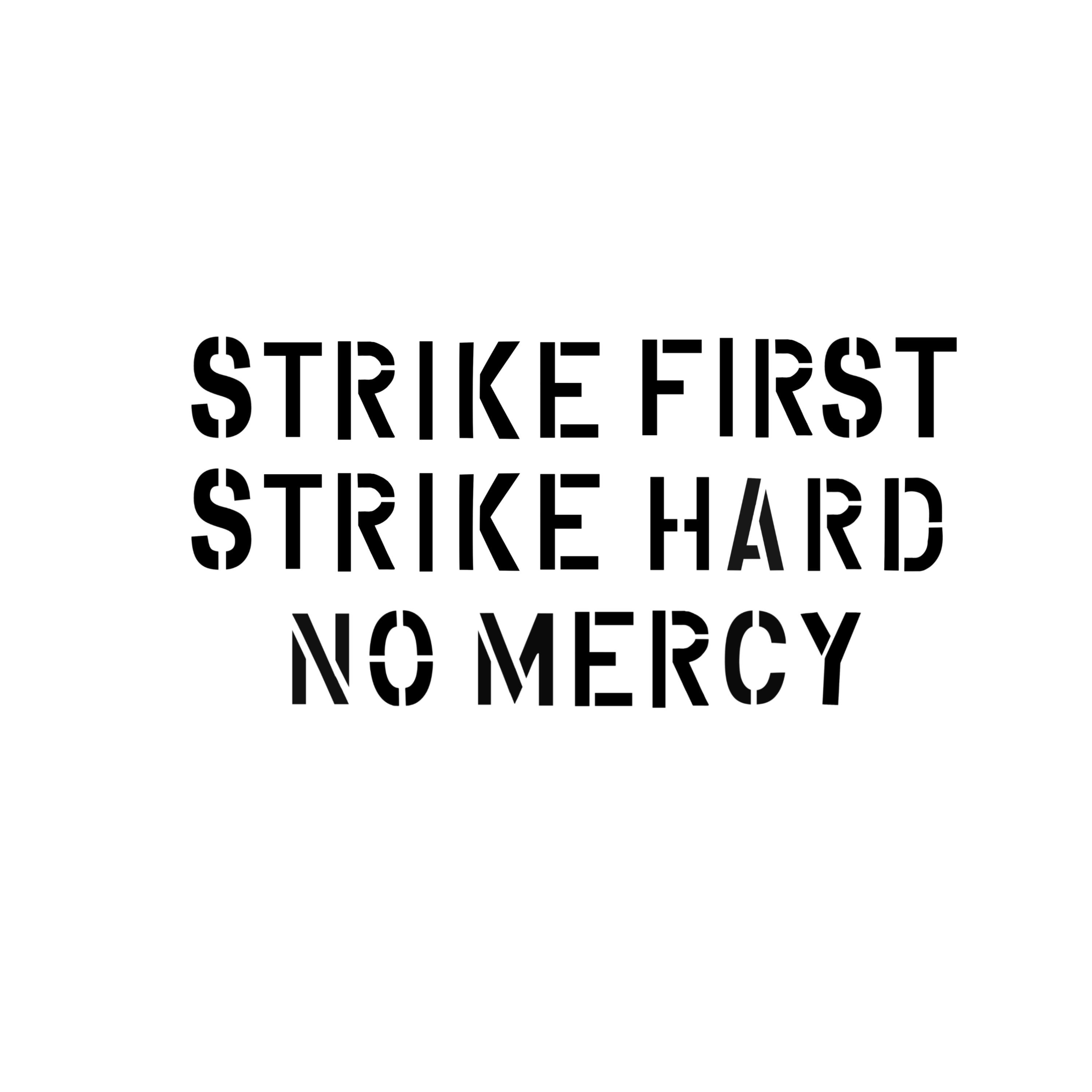 Cobra Creed Strike First Strike Hard No Mercy Vinyl Decal - Etsy