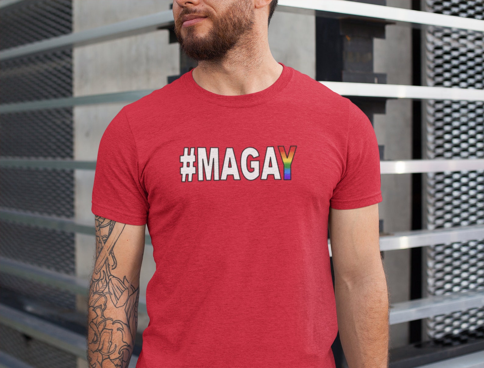 MAGAY camiseta unisex del orgullo gay MAGA para | Etsy