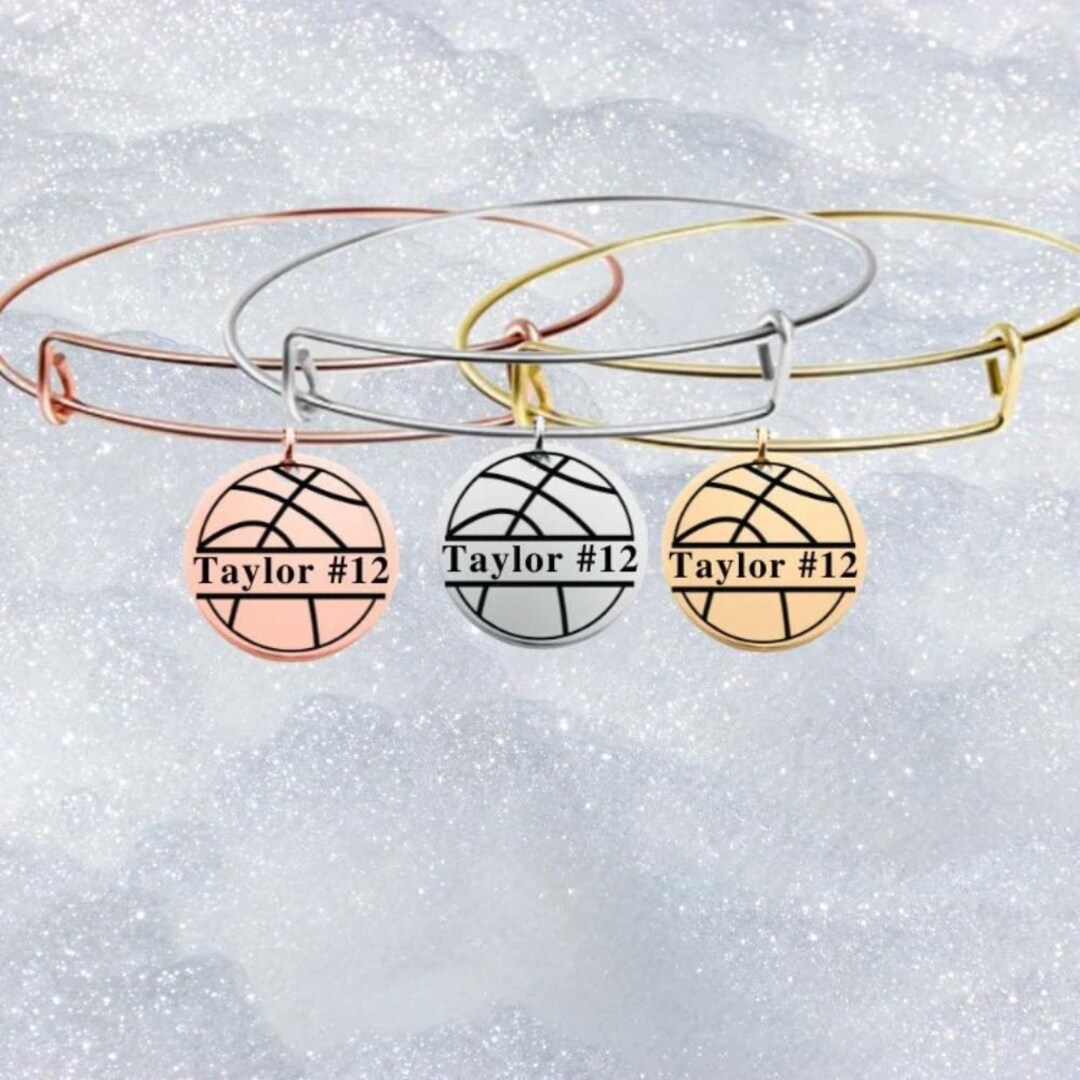 Personalized Basketball Bracelet, Girls Basketball Gifts for Women ...