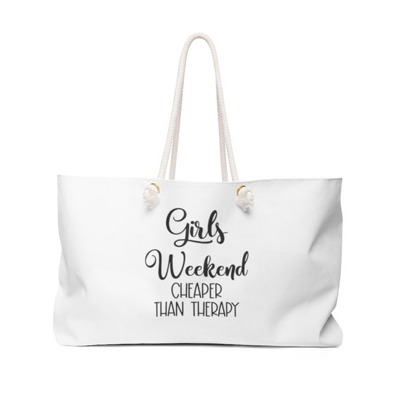 Girls Weekend Weekender Tote Bag Girls Weekend Cheaper Than - Etsy