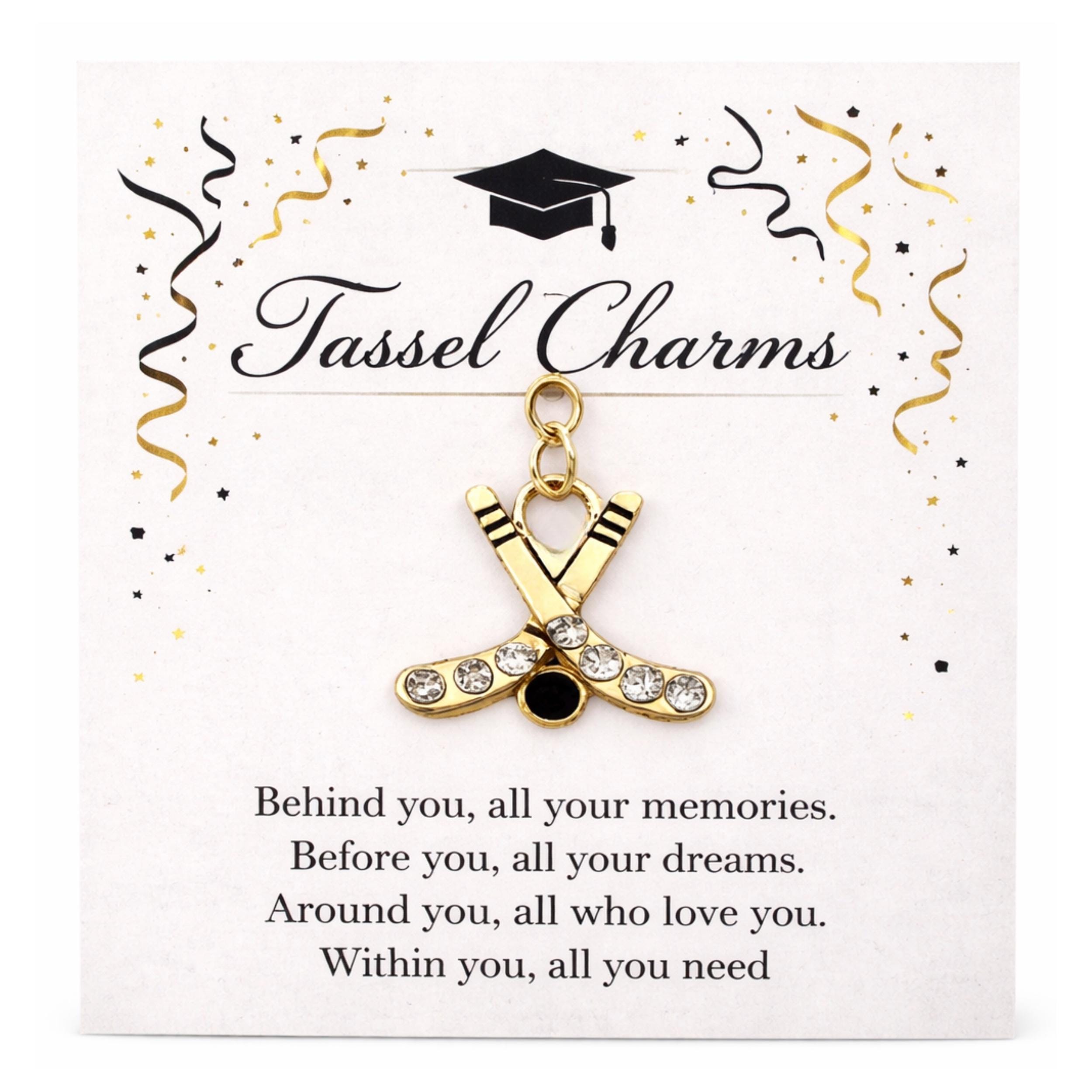 Ice Hockey Graduation Tassel Charm for Senior Player Keepsake Gift ...