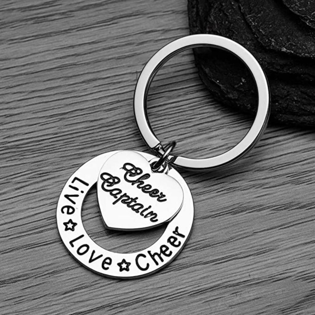 Cheer Captain Keychain- Girls Cheerleading Megaphone Key Chain ...