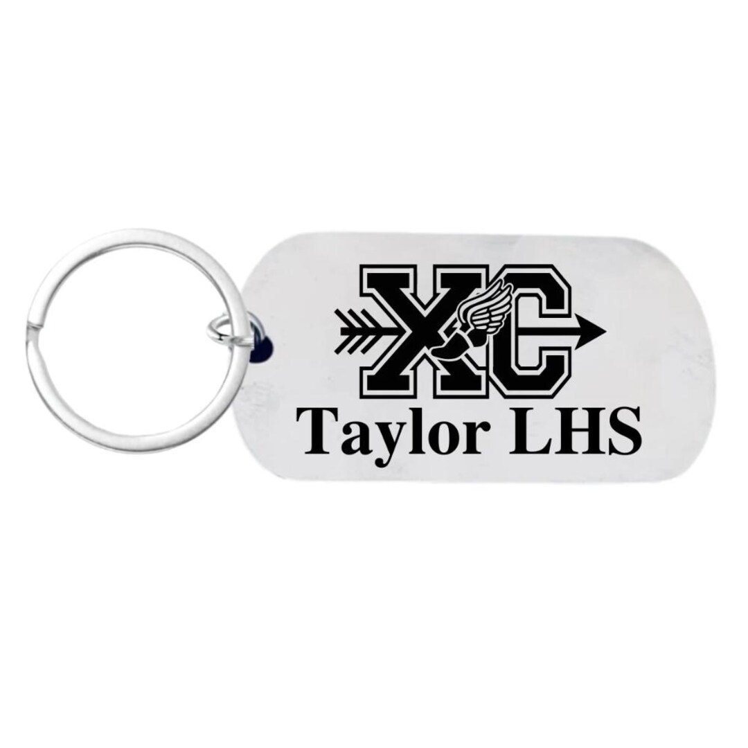 Personalized Cross Country Keychain Name Engraved, Running Charm ...
