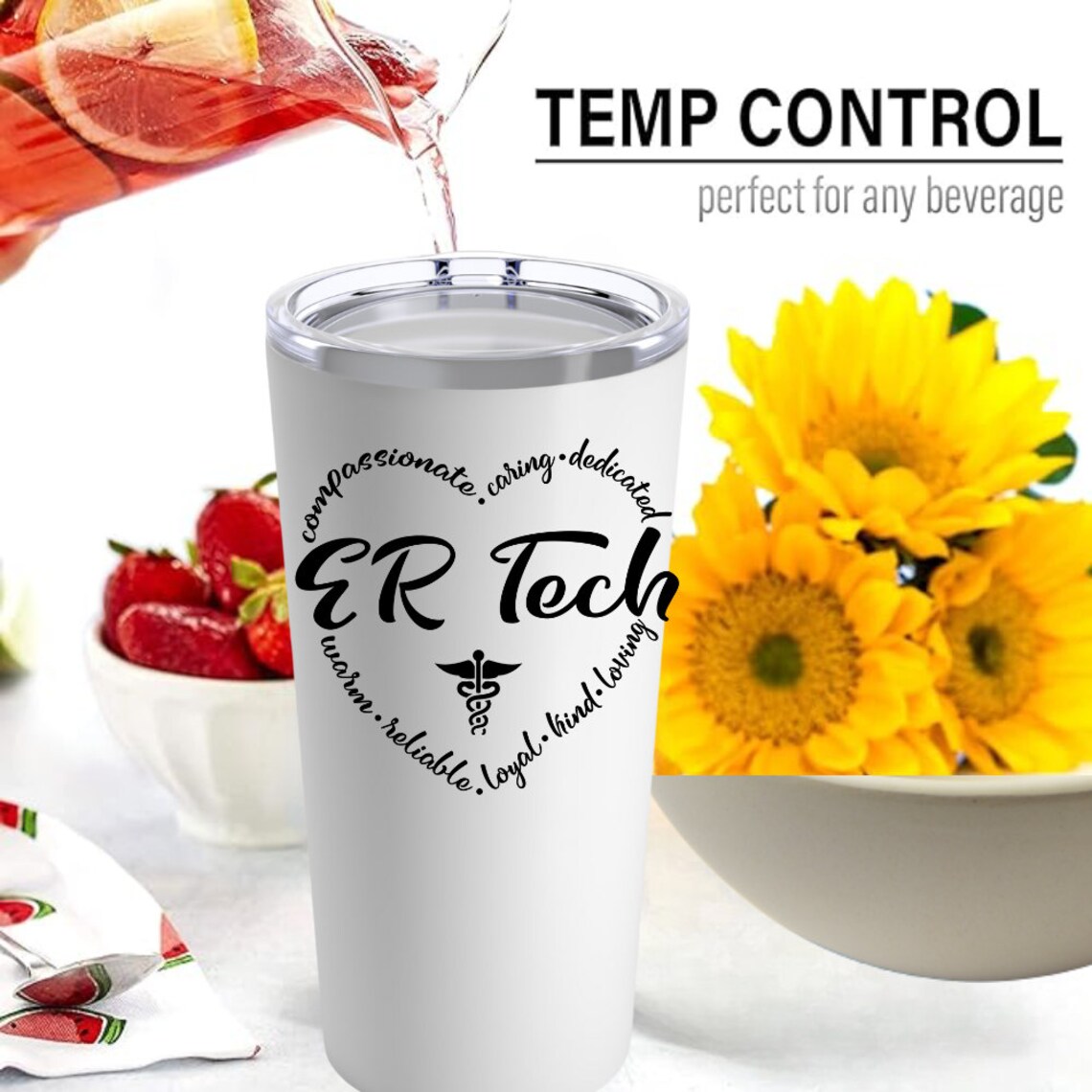 ER Tech Tumbler, 20oz, ER Tech Gift, Graduation Gift, Birthday Gift ...