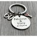 60th Birthday Charm Keychain With Wine Charm, 60th Birthday Gifts for ...