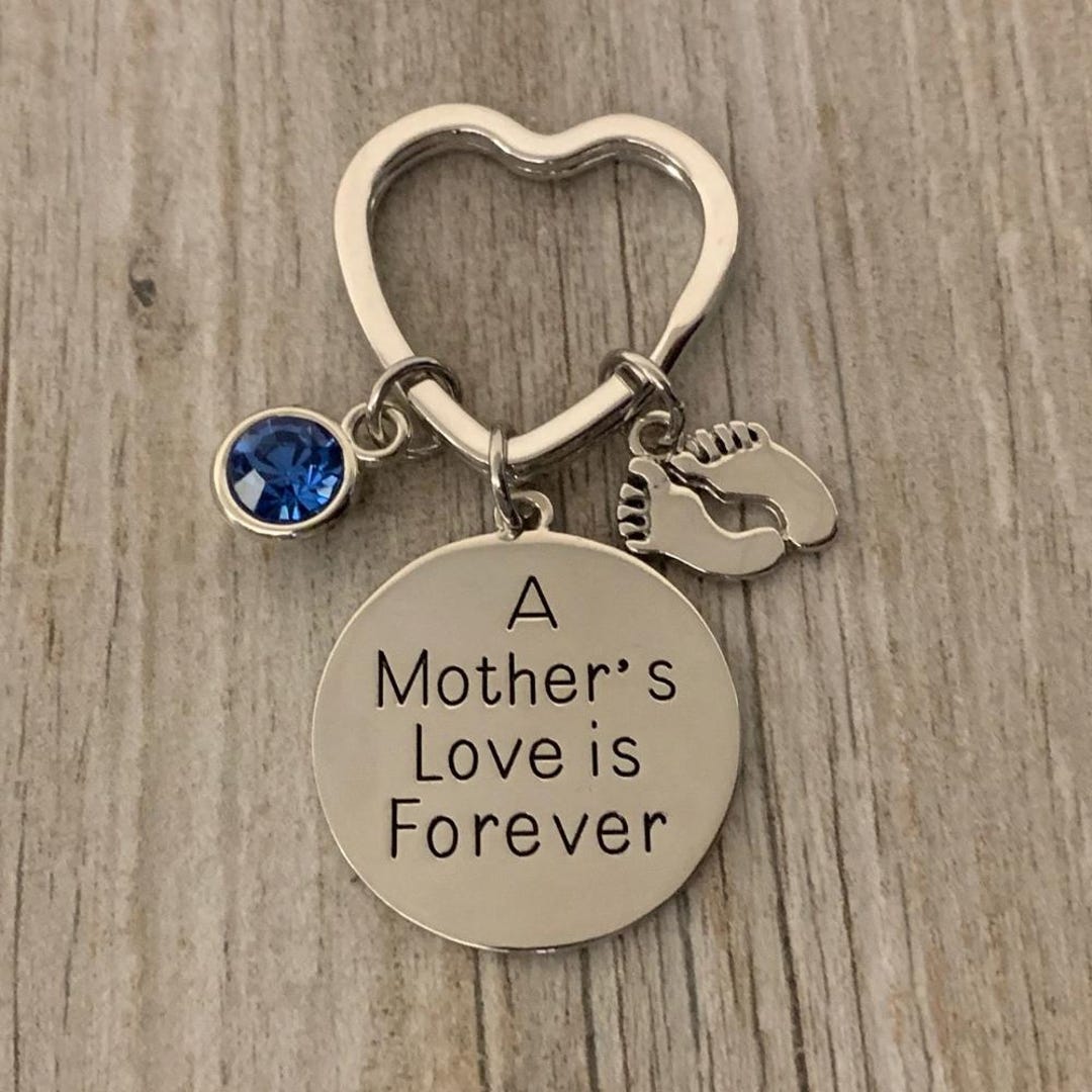 Mom Charm Keychain, A Mother’s Love is Forever- Son Charm Keychain, New ...